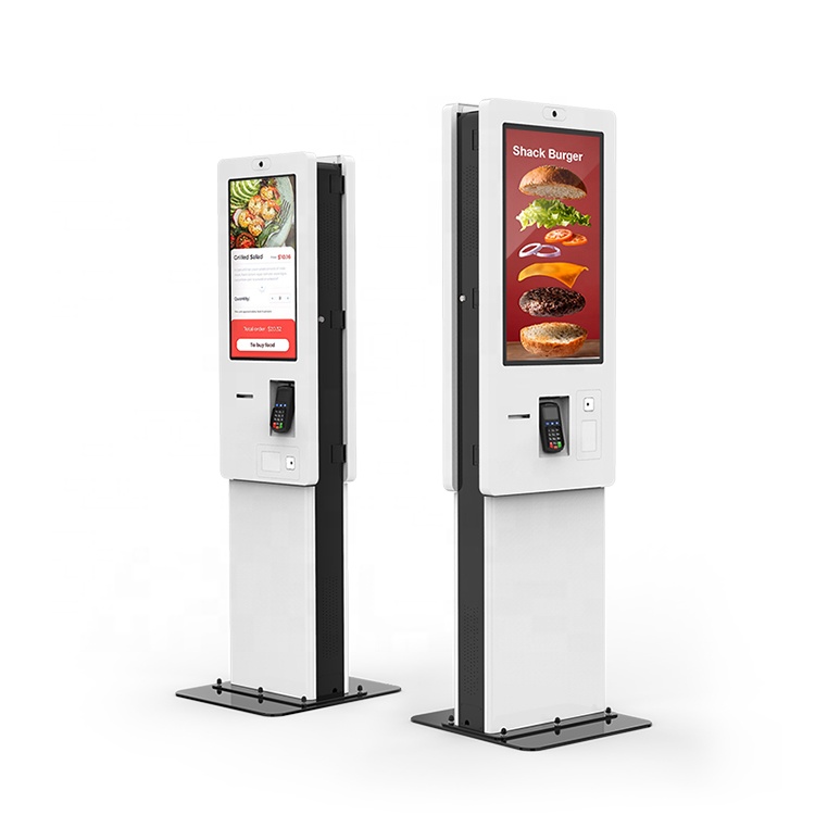 27"/32" RFID Dual-screen vertical ordering standalone restaurant RFID ...