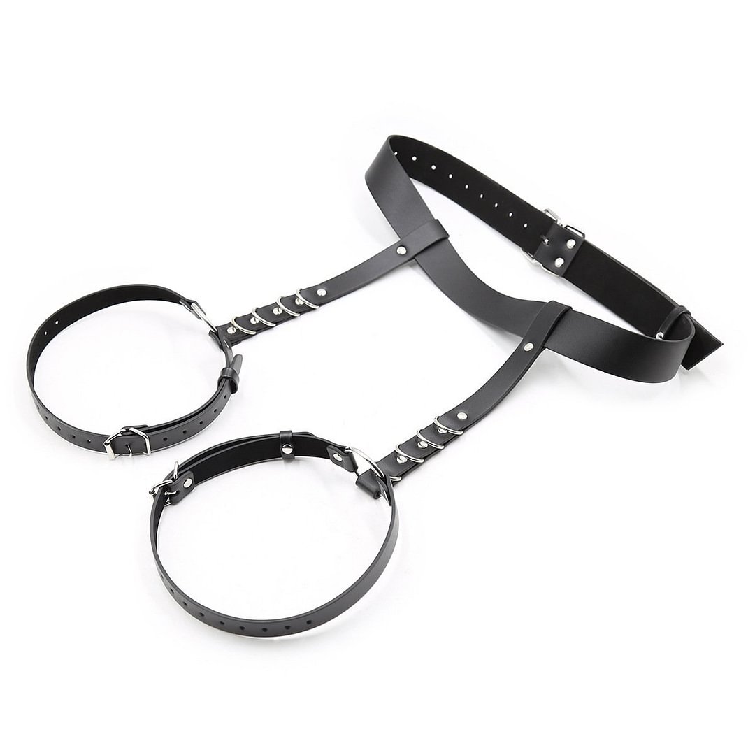 PUNK PU LEATHER BELT LEG LOOP