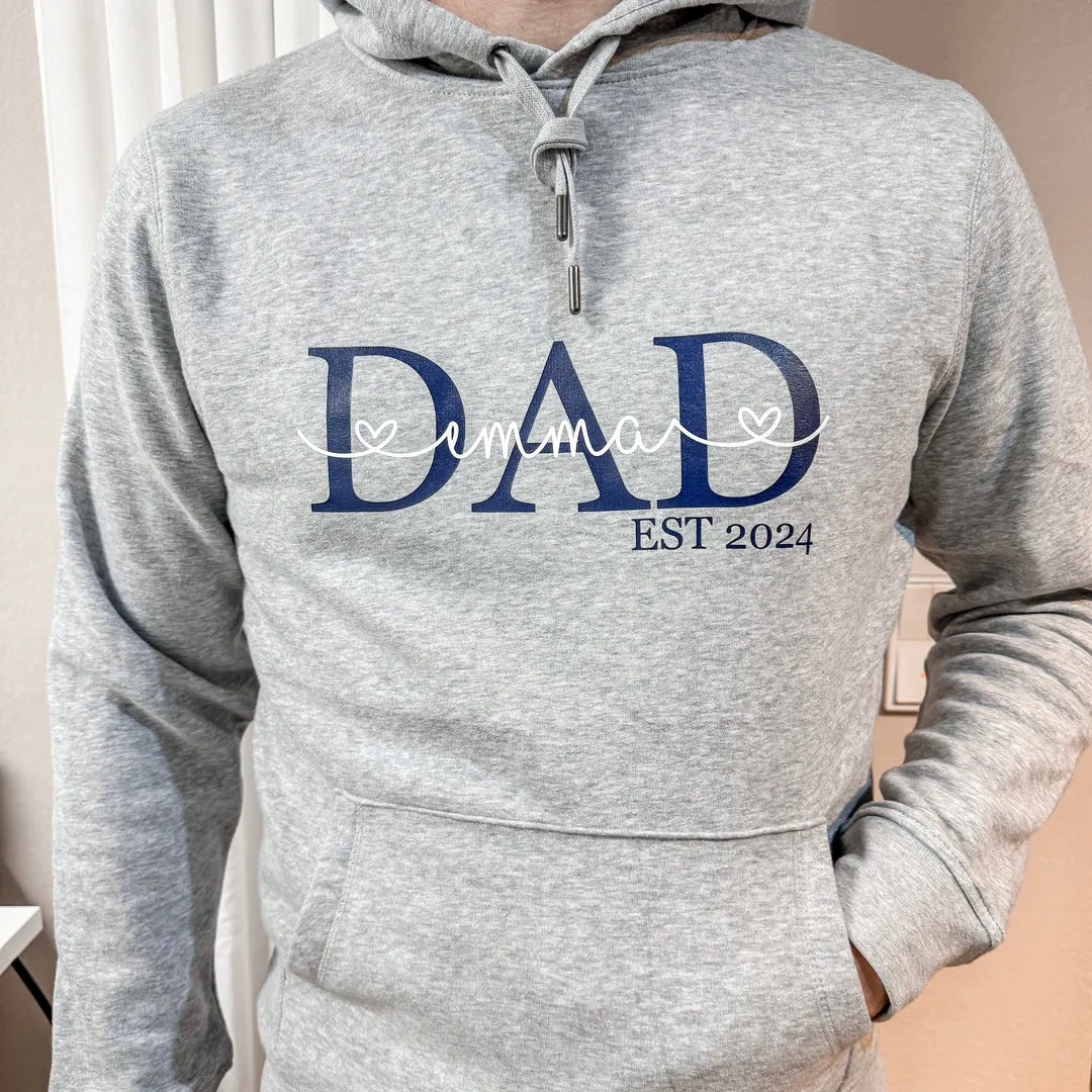 Custom DAD EST Sweater with Kids' Names