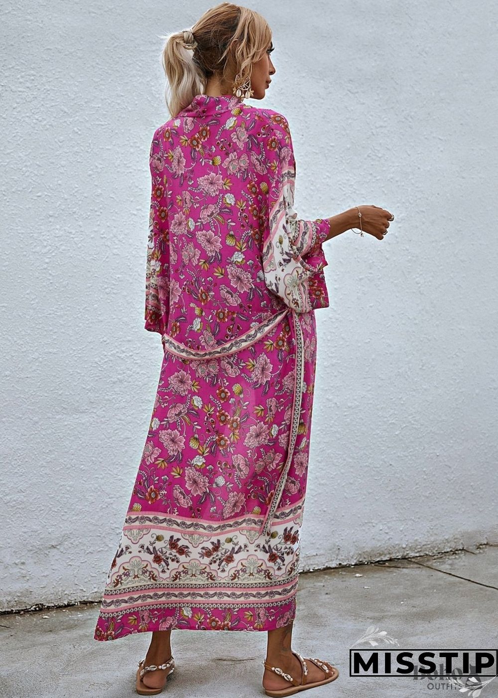 Women's Chic India Boho Kimono Dress - MissTip