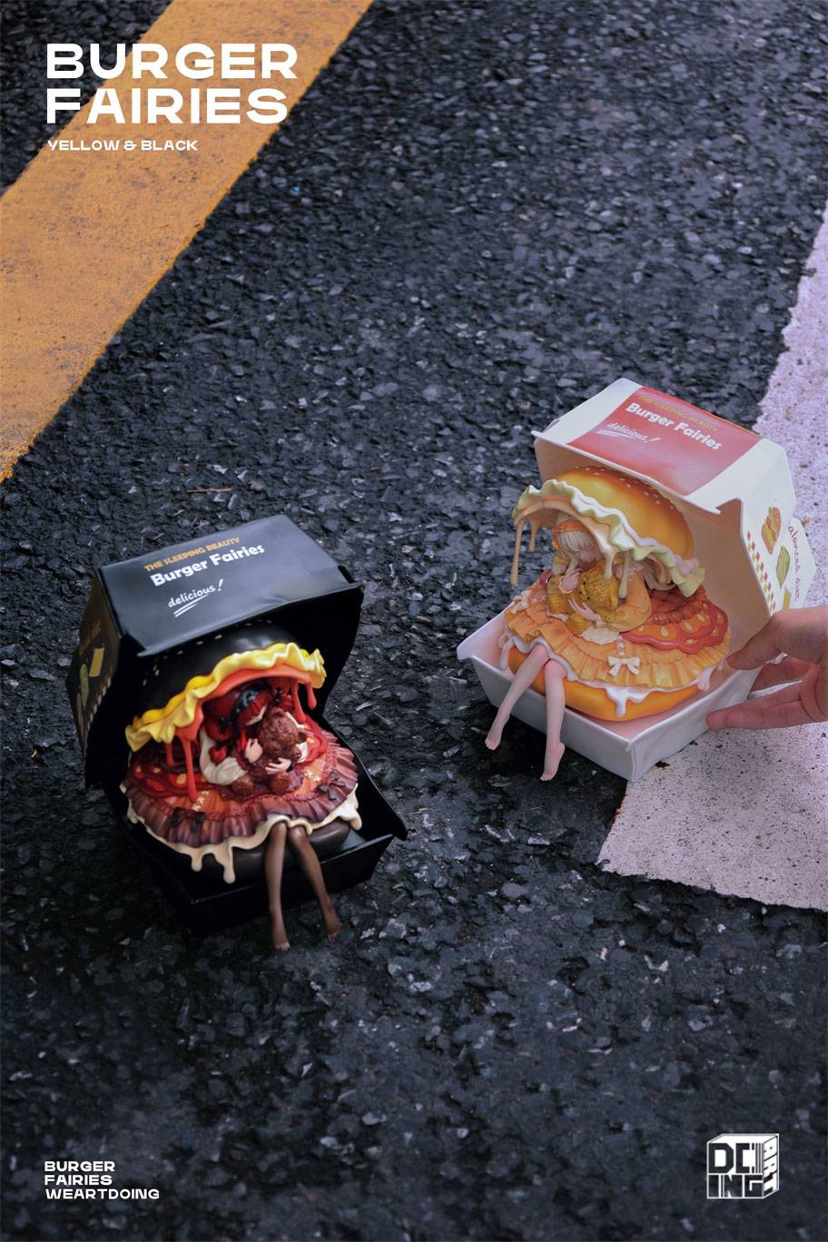 Burger Fairies Series Sweetheart Cheese Chicken Burger & Angus Beef ...