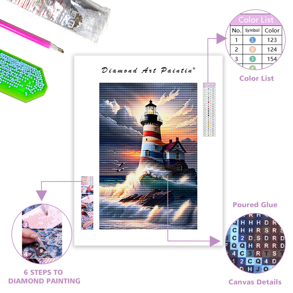 Full Round - Lighthouse Diamond Painting