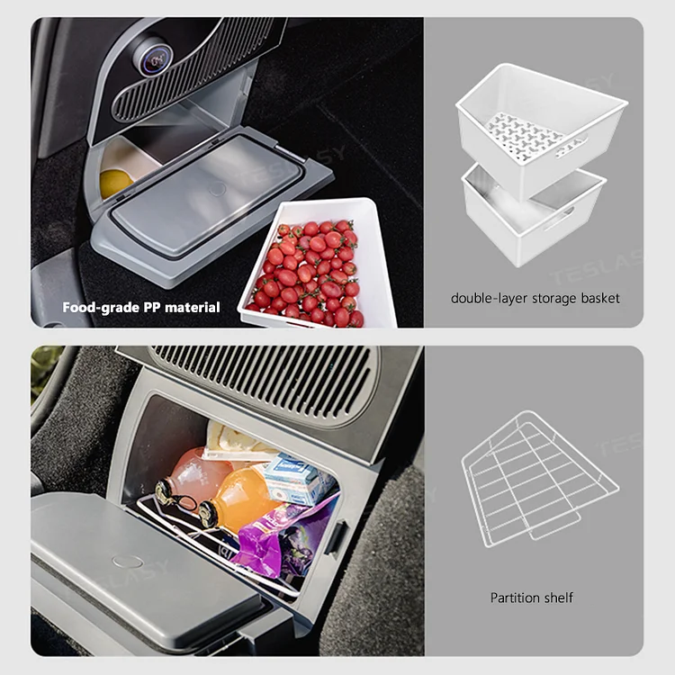 2025 Model Y Juniper Trunk Fridge 16L Built-in Refrigerator for 5 ...