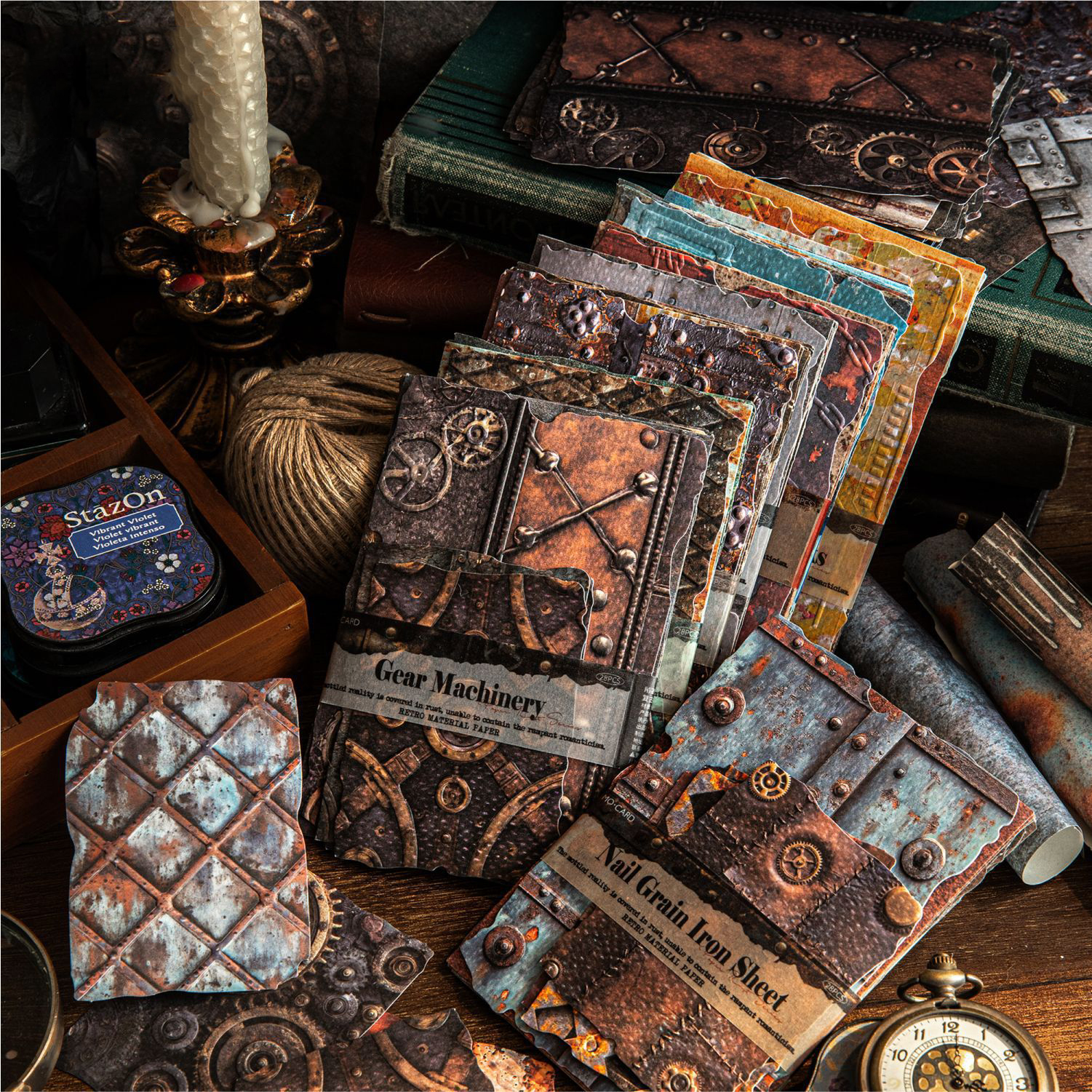 Papier - Série Rouille - Effet Rouille Vintage