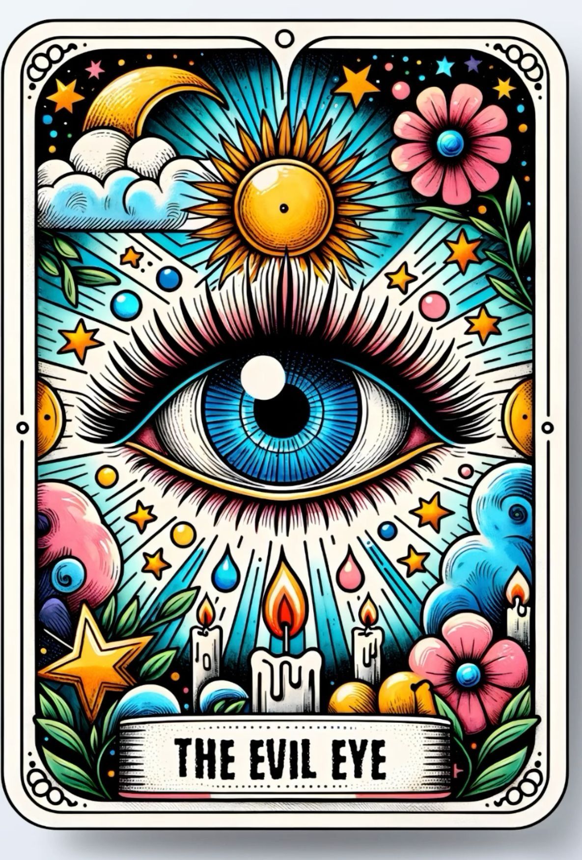 Tarot Card Eye 40*50(Canvas) Diamond Painting