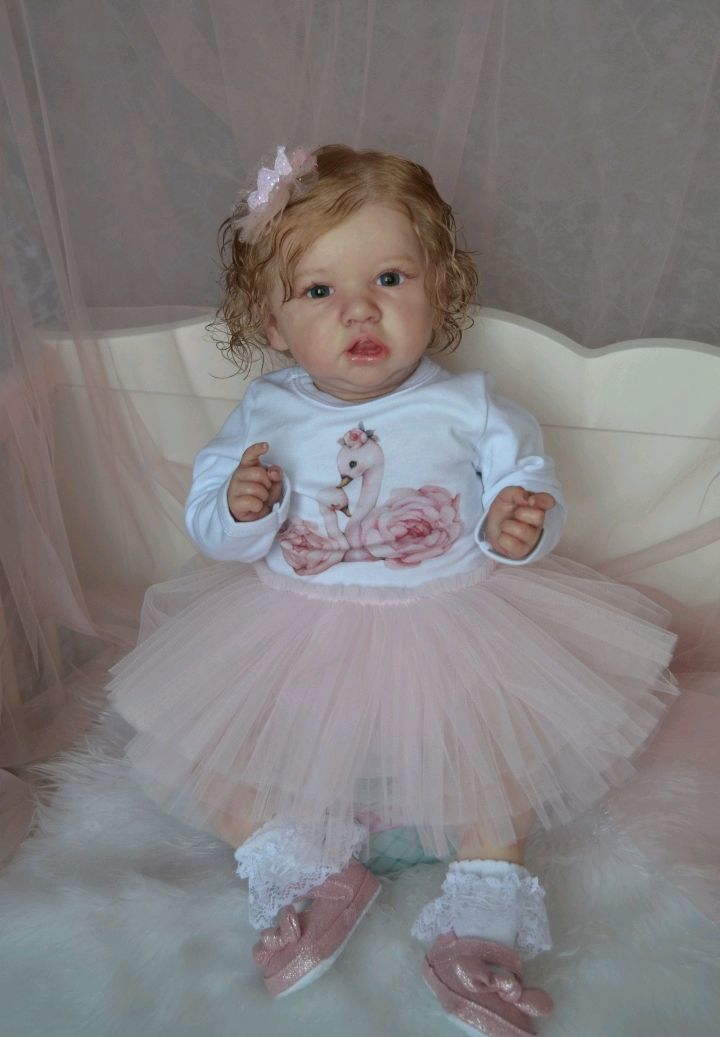 Dollish 22"Little Anna Reborn Saxia Baby Doll Girl, Realistic＆Lifelike ...