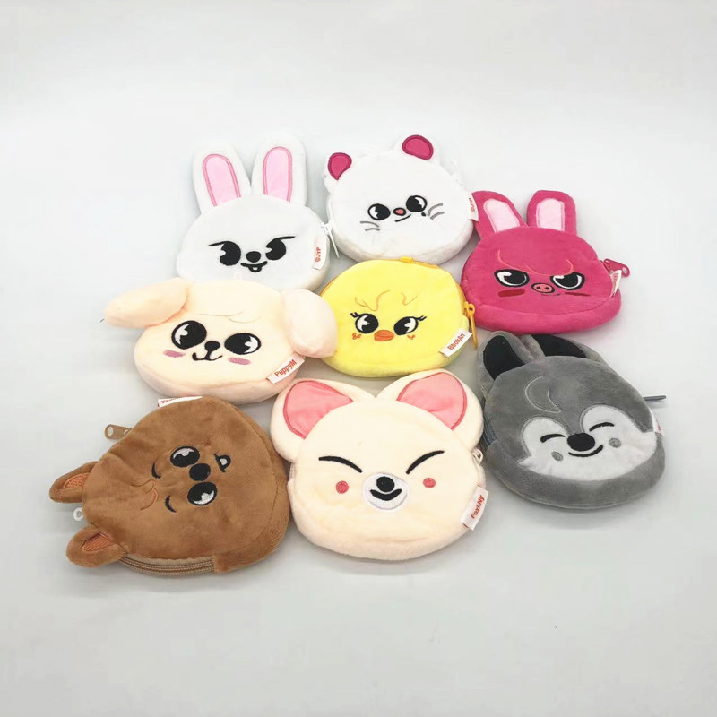 Stray Kids SKZOO Cute Face Pouch Wallet