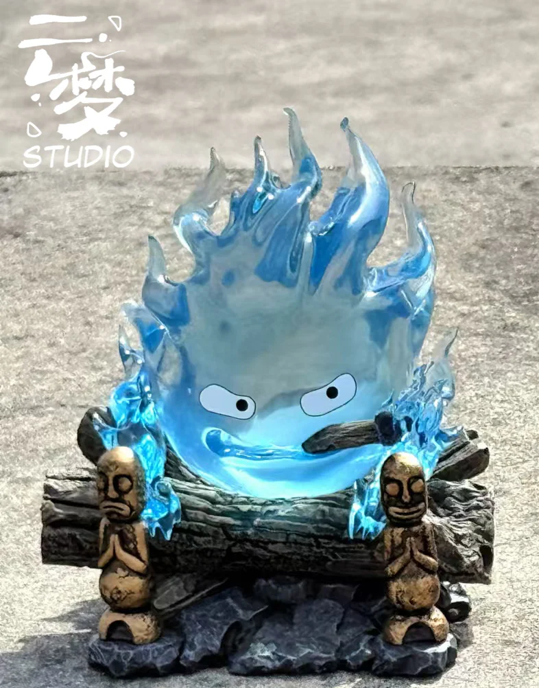 Calcifer with LED - Howl's Moving Castle Resin Statue - Yun Meng Studio