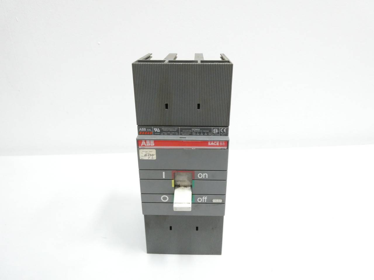 Strong competitor,ABB S3L SACE S3 3P 100A AMP 600V-AC 600V-DC MOLDED ...