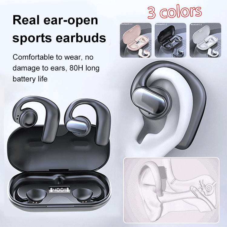 🔥TWS wireless bone conduction digital Bluetooth earbuds