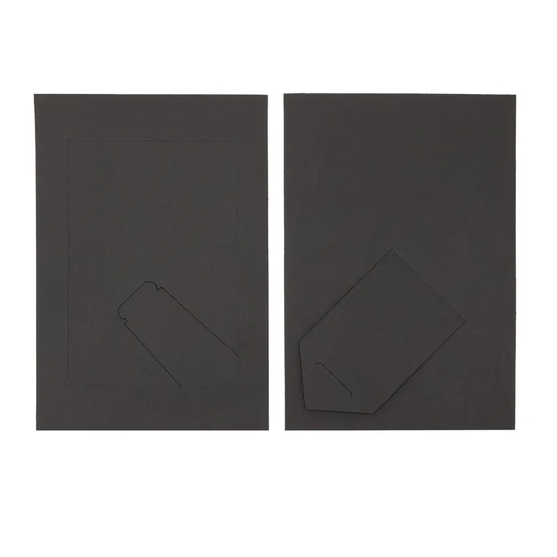 50 Pack Black Paper 4x6 inches Bulk Picture Frames