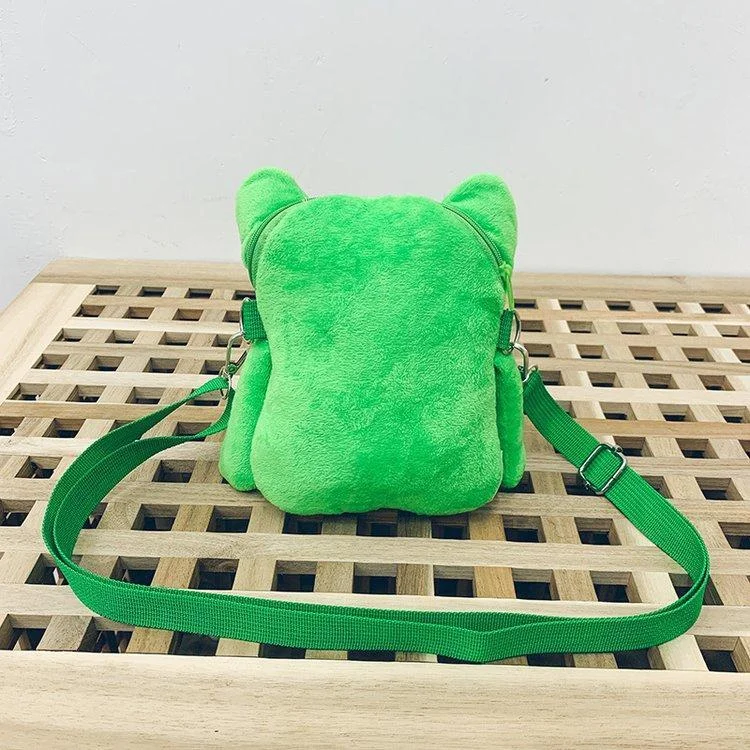 CUTE PLUSH FROG SMALL SHOULDER BAG