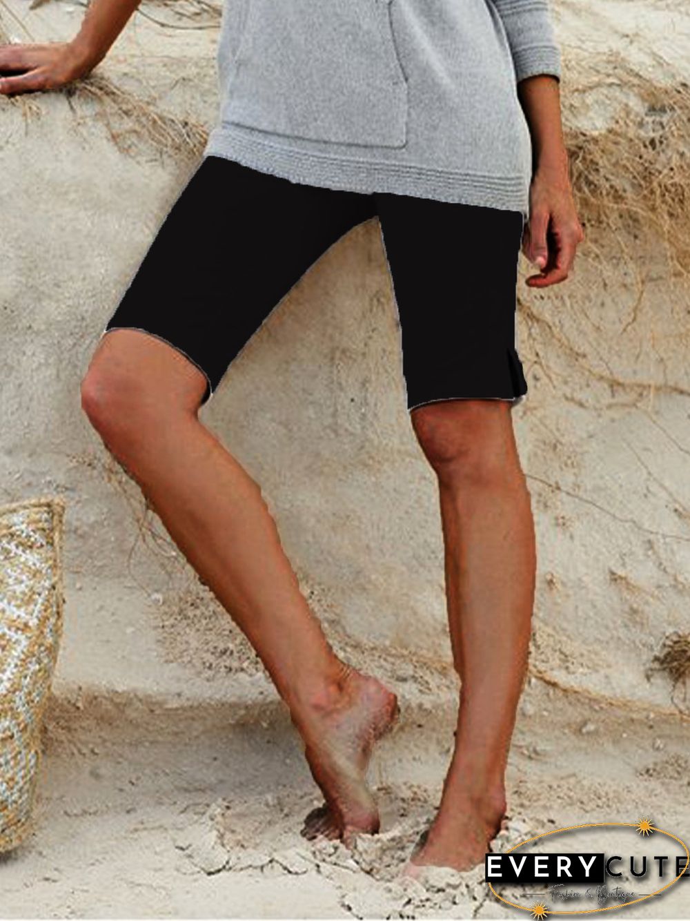 Women Casual Simple Bottoms Basic Shorts