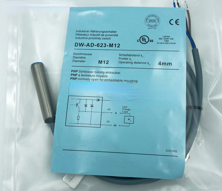 Proximity Switch Dw-ad-623-m12-225 PNP Normally Open Inductive Sensor