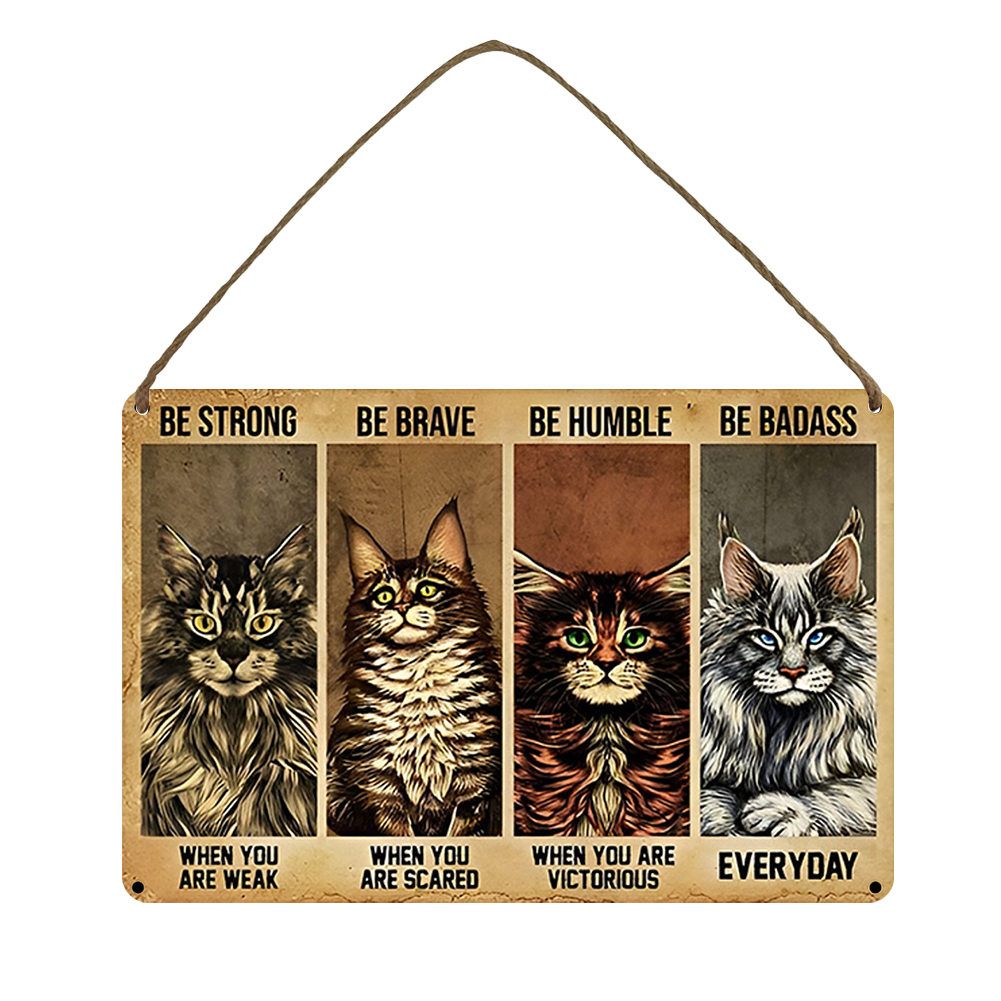 cat Wooden Signs 8*12Inch
