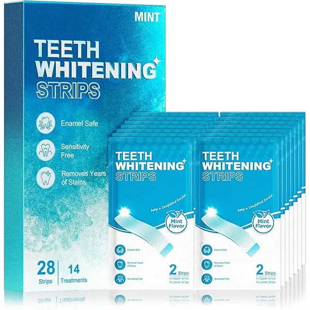 Teeth Whitening Strips, 14-Day Full Treatment - Ideal for Sensitive ...