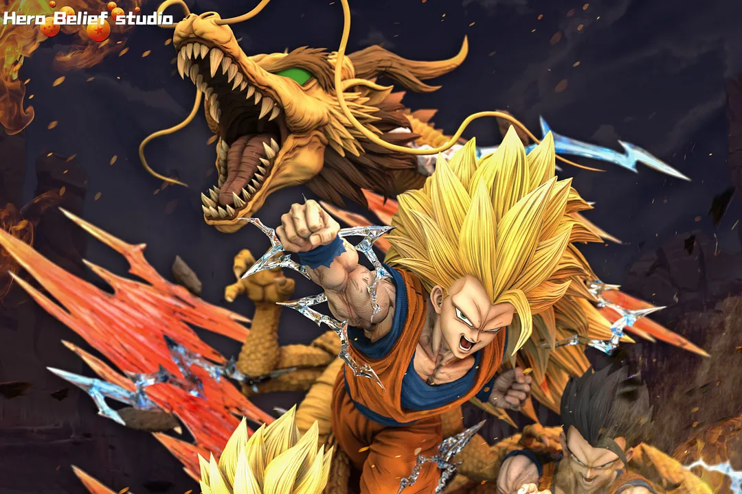 1/6 Scale Super Saiyan 3 Son Goku & Son Gohan & Son Goten - Dragon Ball ...