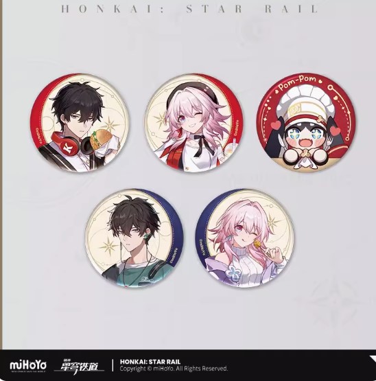 HSR x KFC x Food Fest Badges [Original Honkai Official Merchandise]