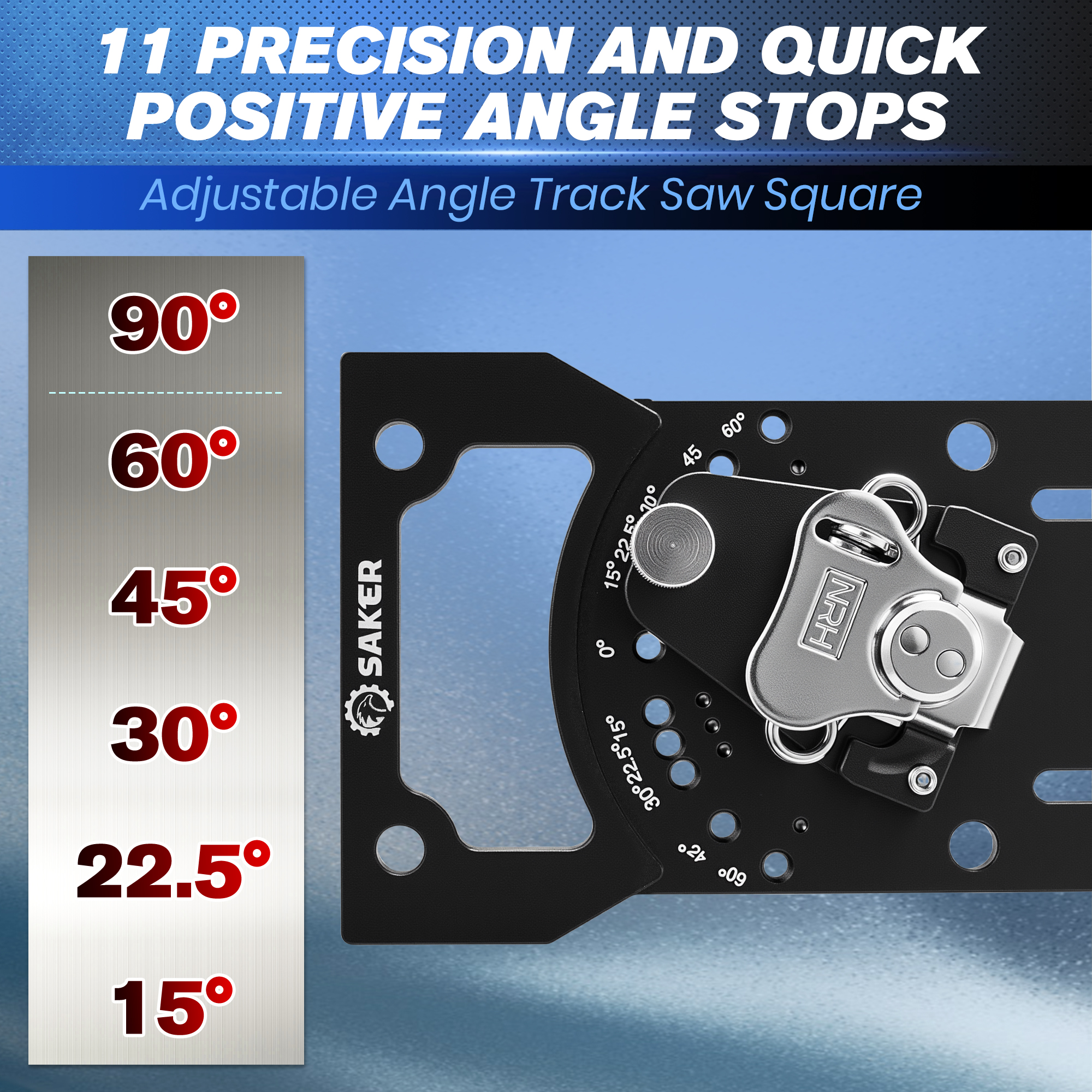 Saker Adjustable Angle Track Saw Square