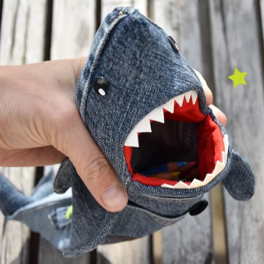 Cute Shark Bag Template Set - With Instructions