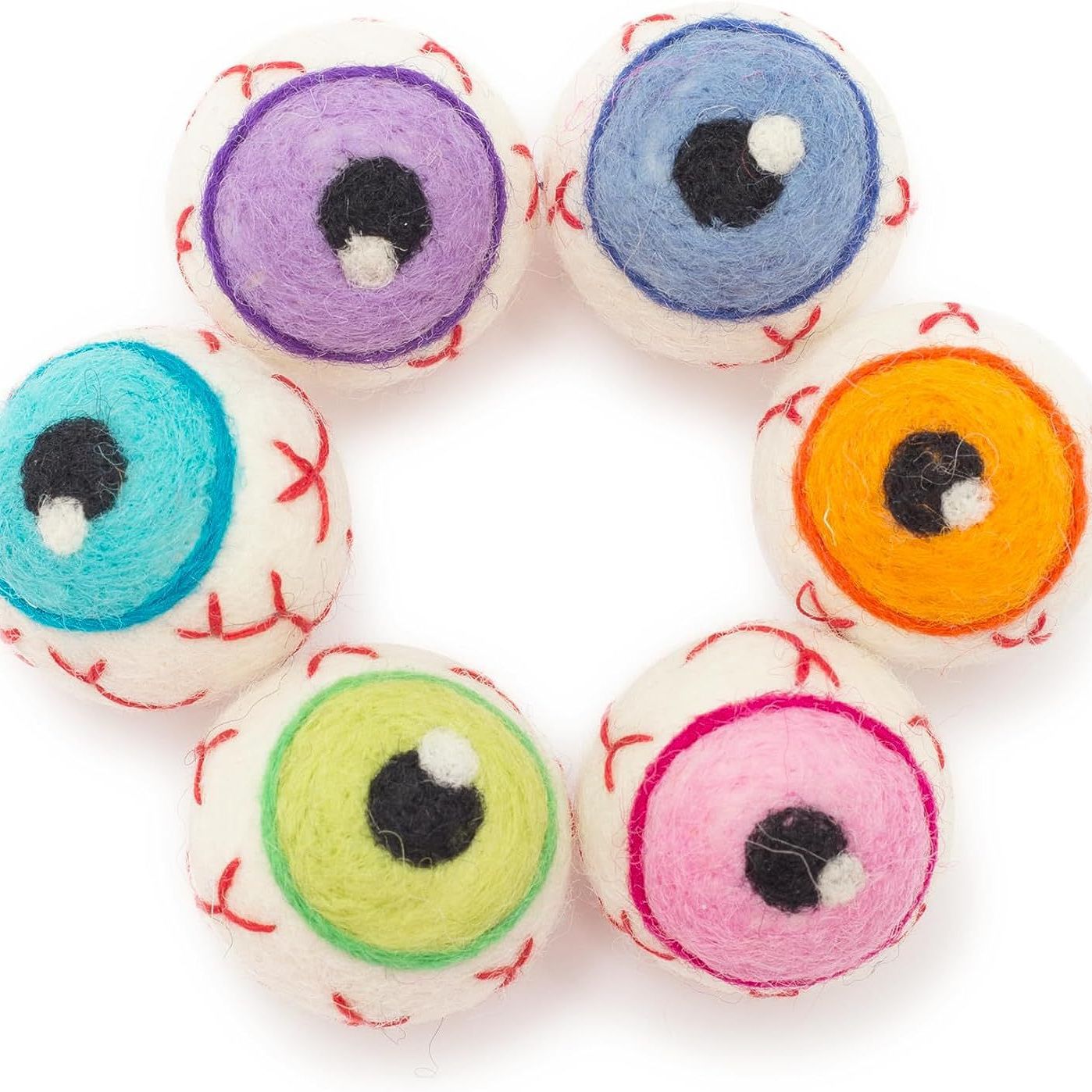 Halloween Handmade Felt Monster Eyeballs Decor