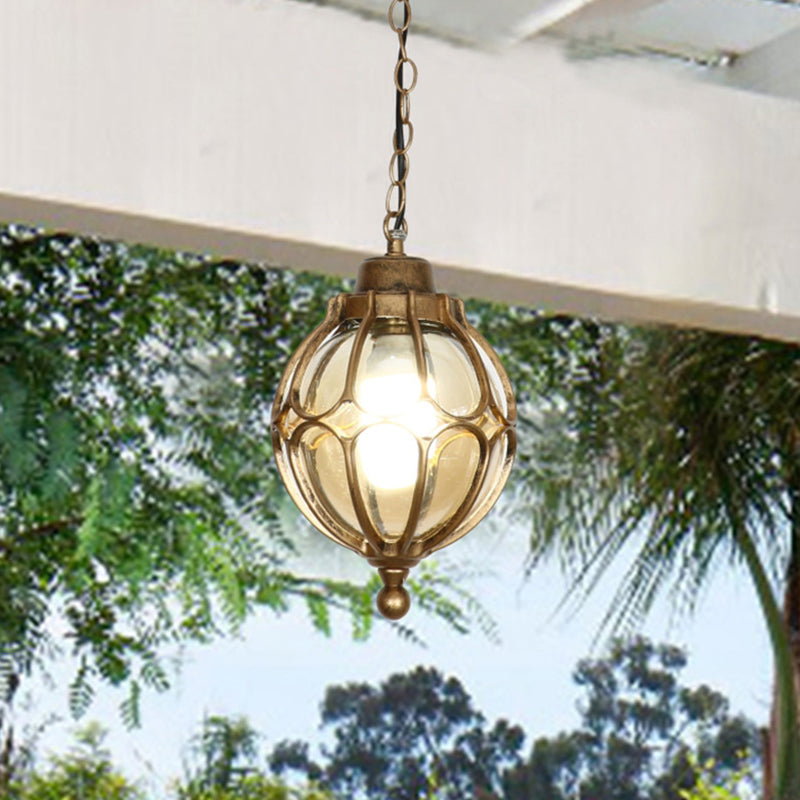Retro Outdoor Waterproof Garden Pendant Light