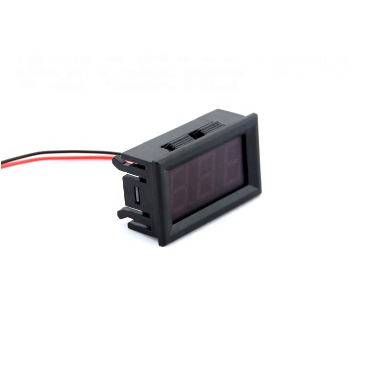 0.56 Inch 7-100V LED Digital Voltage Display Meter Battery Charging and ...