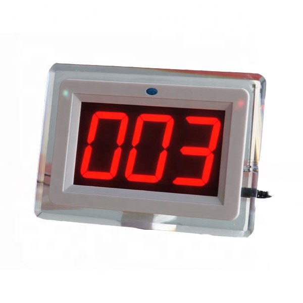 999 channel desktop wireless calling receiver ZJ-46 wireless waiter ...