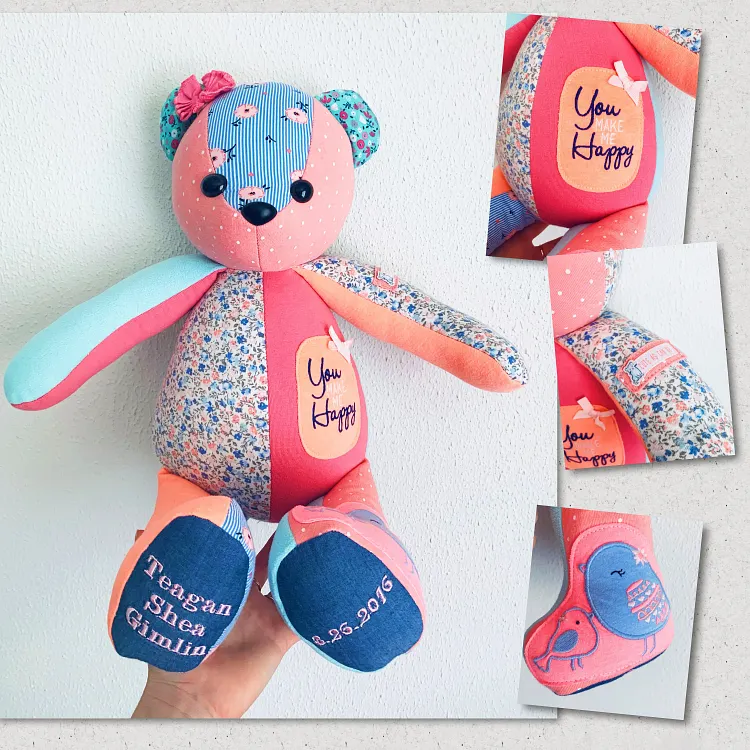 Memory Bear Template Set(9 PCS)-With Instructions