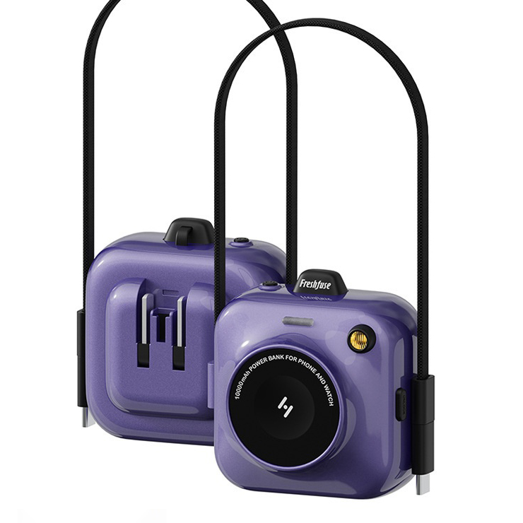 3-in-1 Multifunctional Retro Camera Power Bank Fast Charging Portable ...
