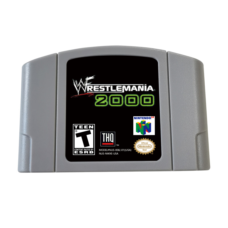 WWF Wrestlemania 2000 N64 Cartridge For Nintendo 64 Game Console