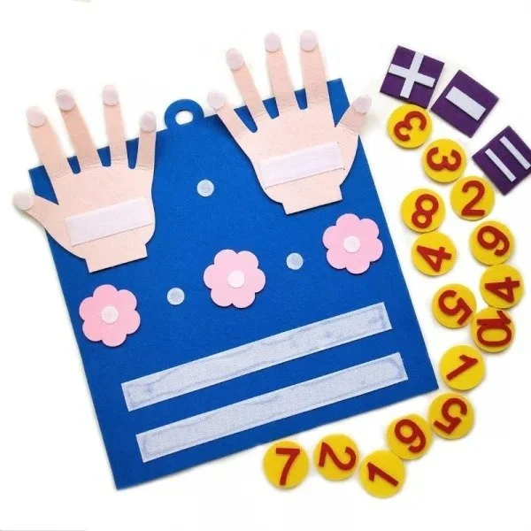 Finger and Number Learning - Math Felt Board Baby Toy