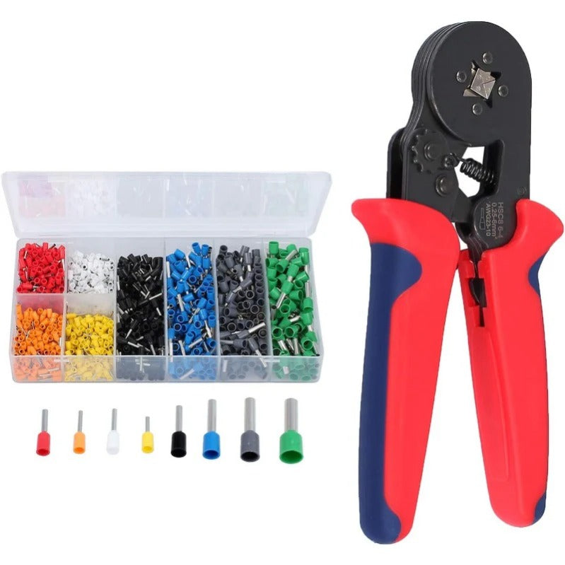 Self-Adjusting Ferrule Crimping Tool Set