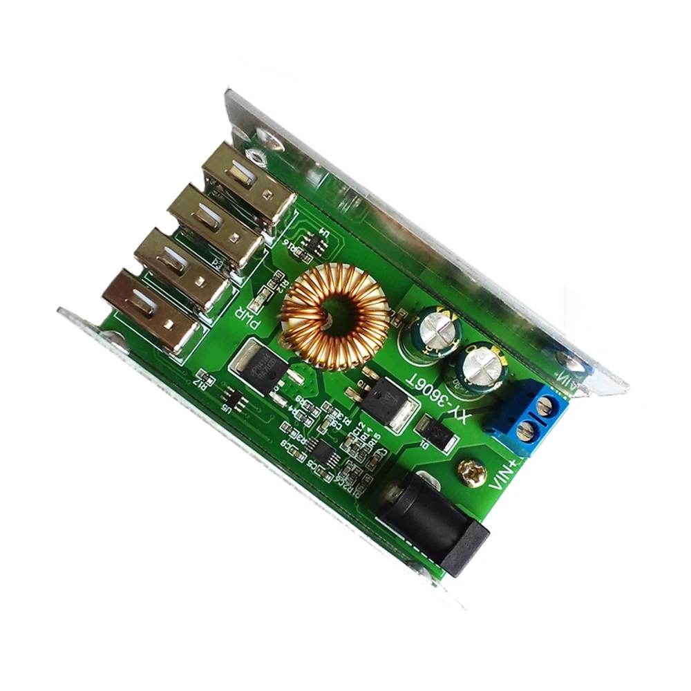 XY-3606T DC-DC Step Down Power Supply Module 5A 4 USB Output 25W Buck ...