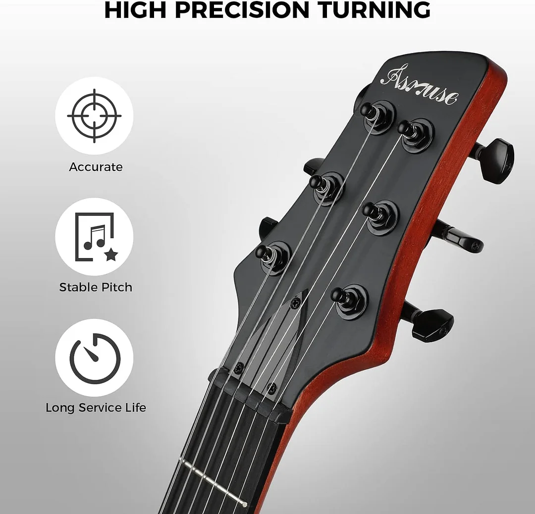 Asmuse 39 Inch LP Electric Guitar Kit, Solid Body Les Paul Style ...