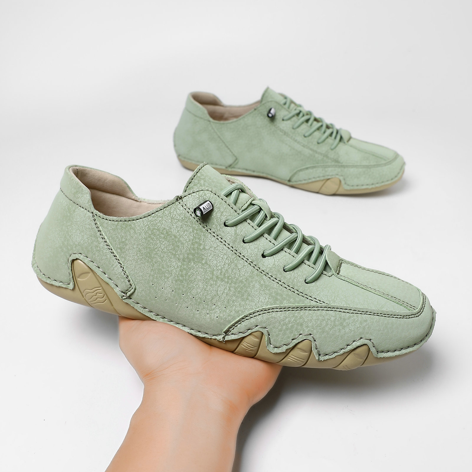 Italian Suede High-top Loafers (Handmade)