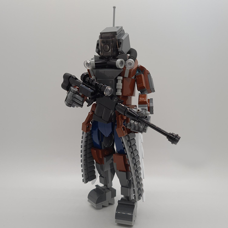 BuildMoc Mecha The Guardian Sniper Robot Wasteland Watchmen Warrior ...