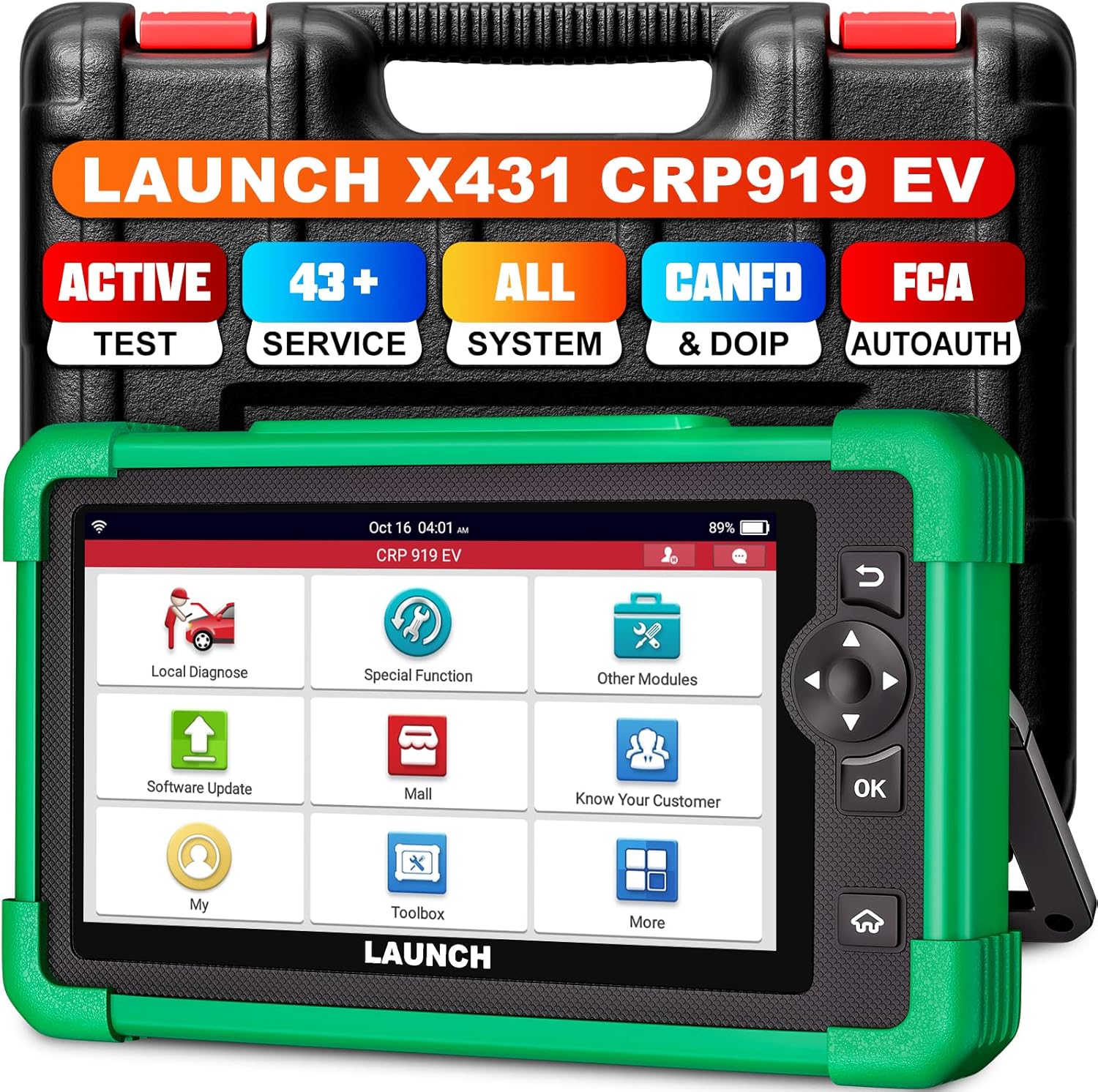 Launch CRP919 EV Electric Vehicle Scanner OBD2 Diagnostic Tool