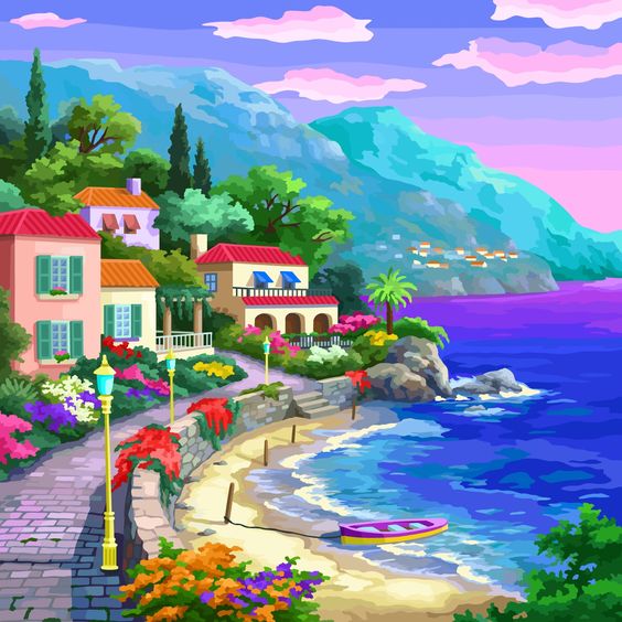 DIY Painting By Numbers | Landscape - 40cm*40cm