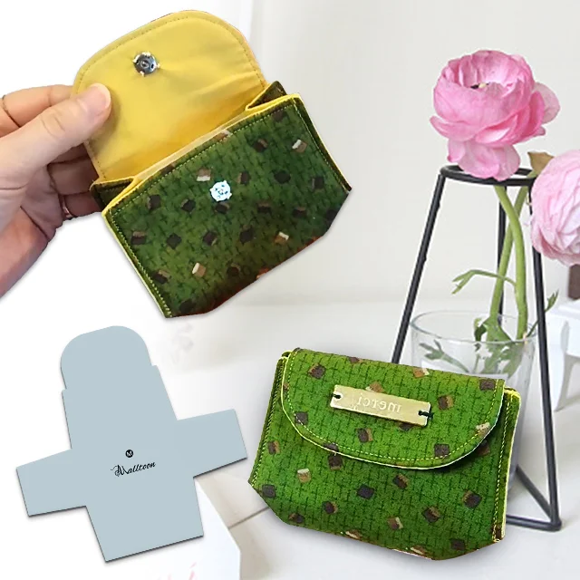 DIY Coin Purse Pattern Template -Includes Tutorial