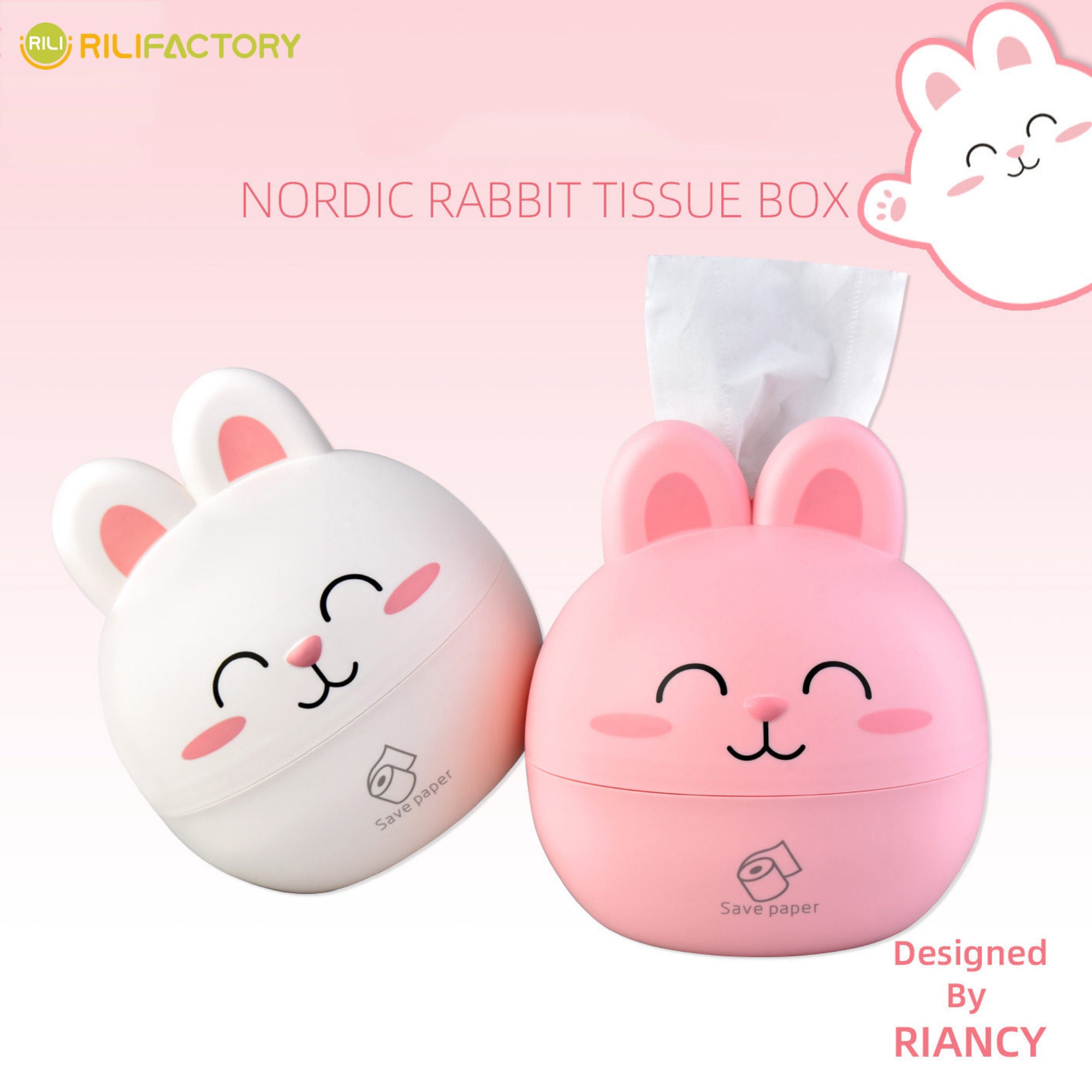 Cartoon Rabbit Tissue Box - Manufacturer of Home Furnishings | Rilifactory
