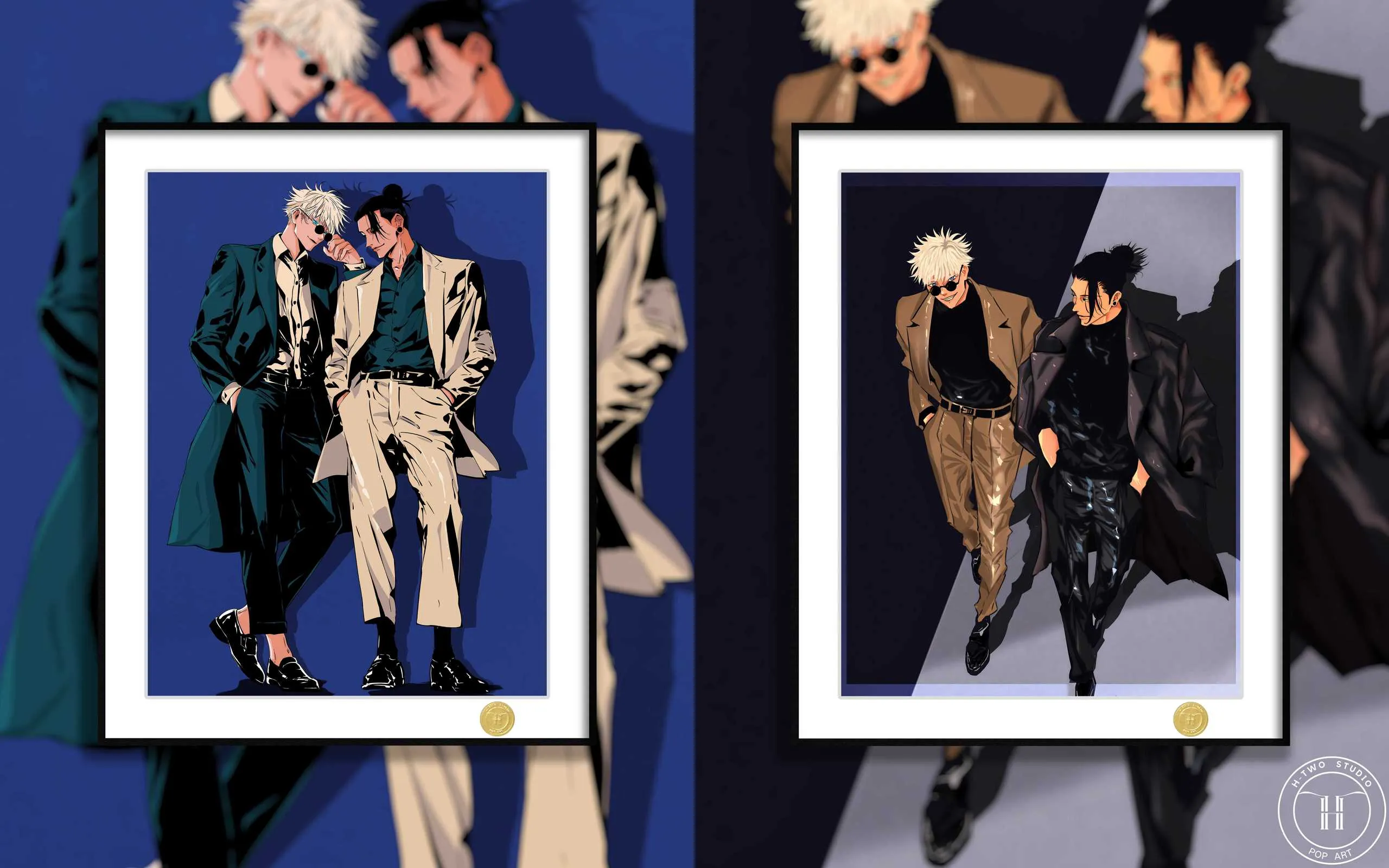 Suit Thug Decorative Painting - Jujutsu Kaisen - H-TWO Studio