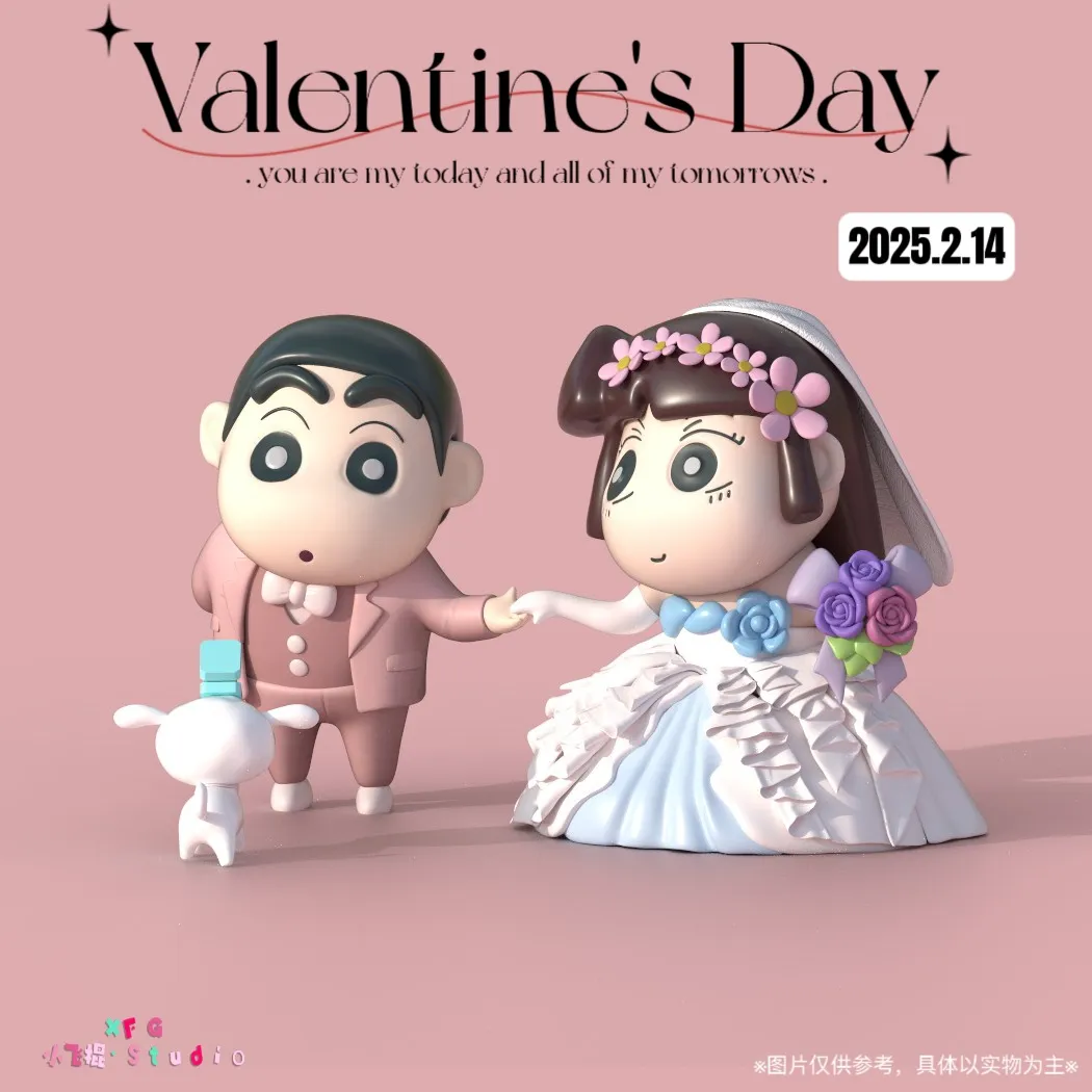 Pink Ver. Wedding of Shin-chan & Ai Suotome - Crayon Shin-chan Resin ...