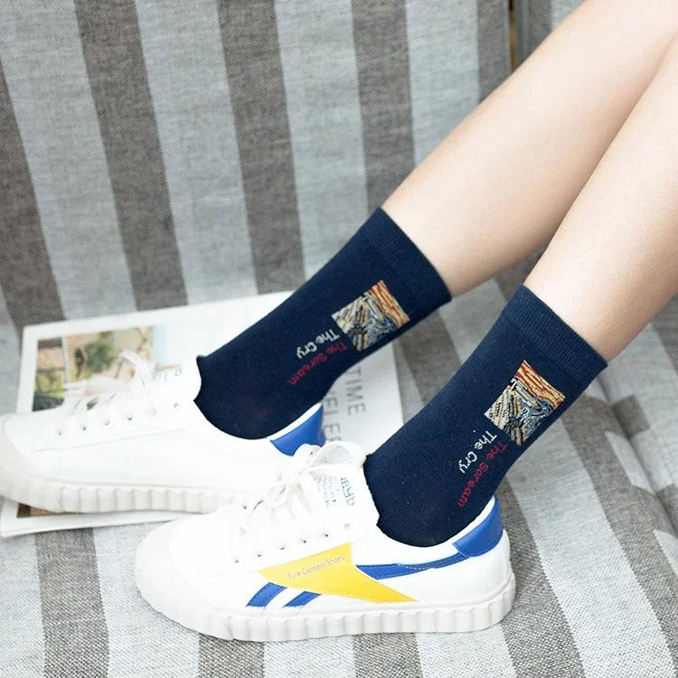 Cartoon Middle Tube Socks