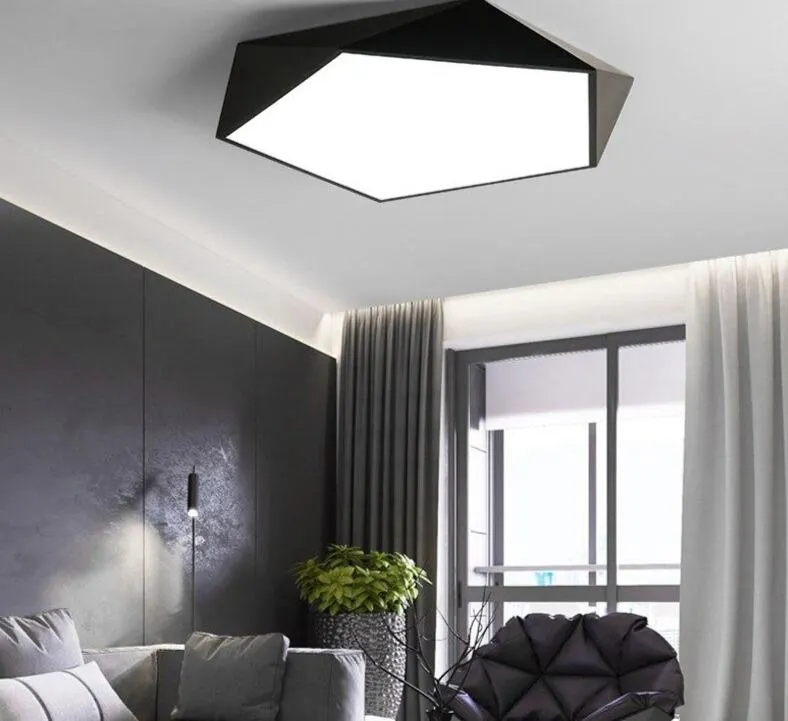 Dimmable LED Ceiling Lamps Design Creative Geometry Luminaria Living ...
