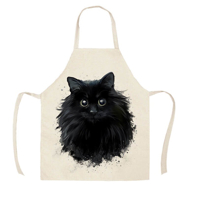 Linen Kitchen Apron - Cats Dog