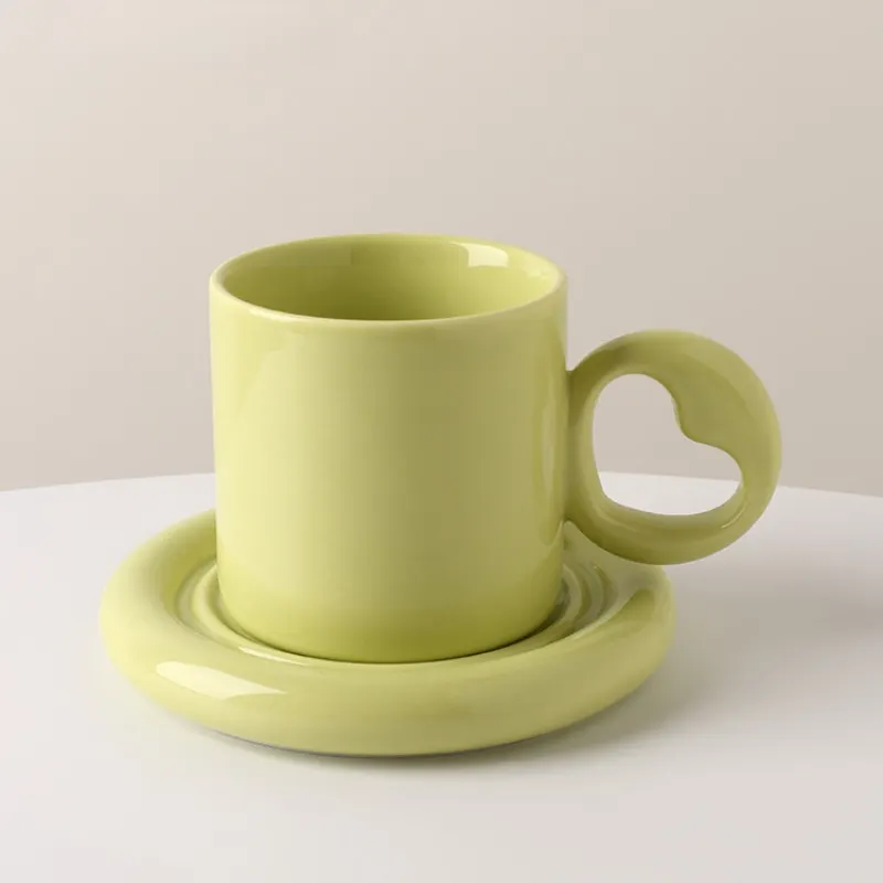 Kawaii Love Ceramic Mug Set - Heartzcore