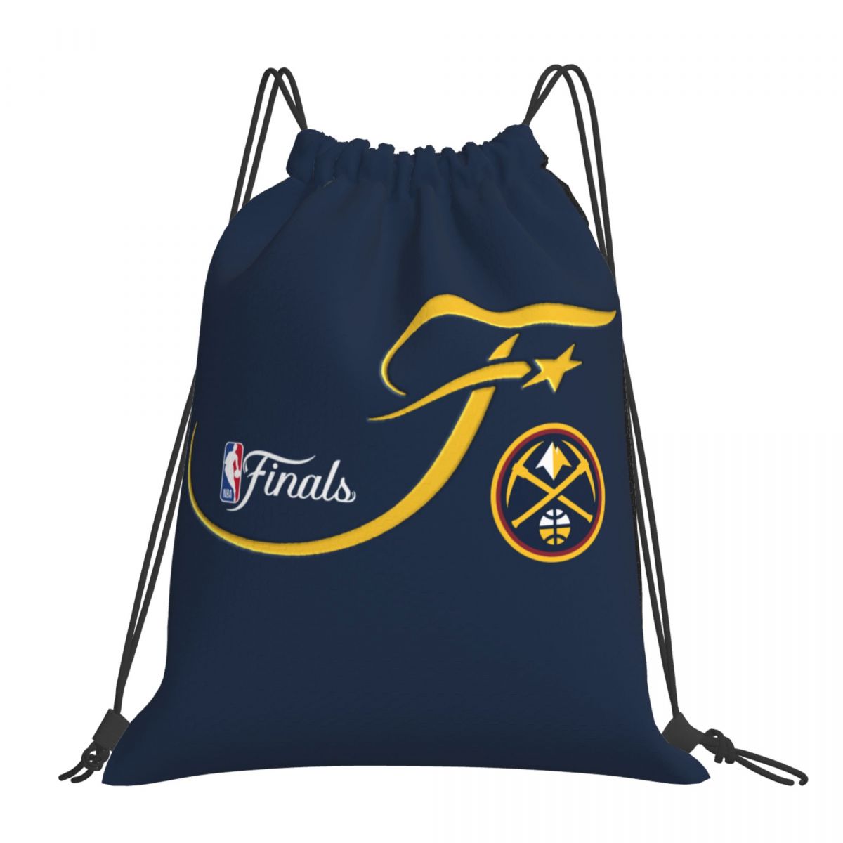 Denver Nuggets 2023 NBA Finals Legendary Foldable Sports Gym Drawstring Bag