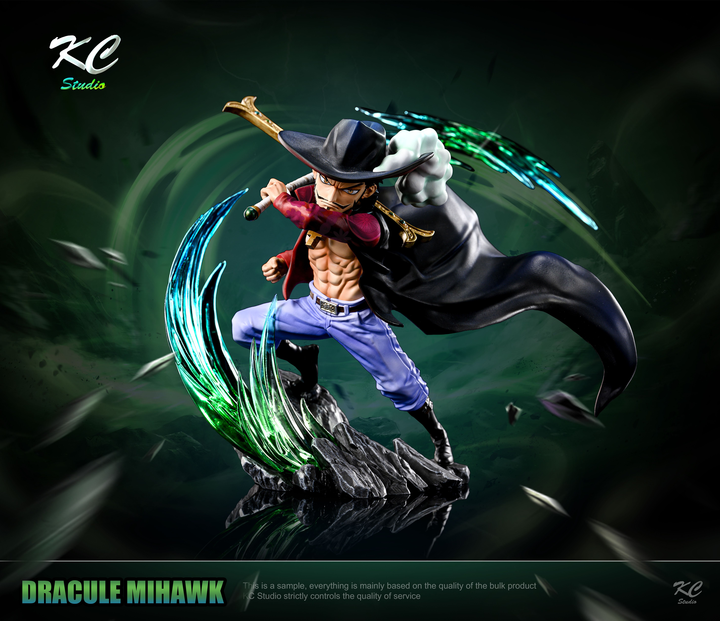 WCF Scale Dracule Mihawk - ONE PIECE Resin Statue - Kc Studios [In Stock]
