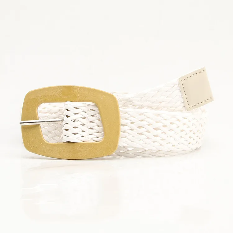 Imitation Wood Button Rattan Belt | For Older Women & Senior Ladies ...